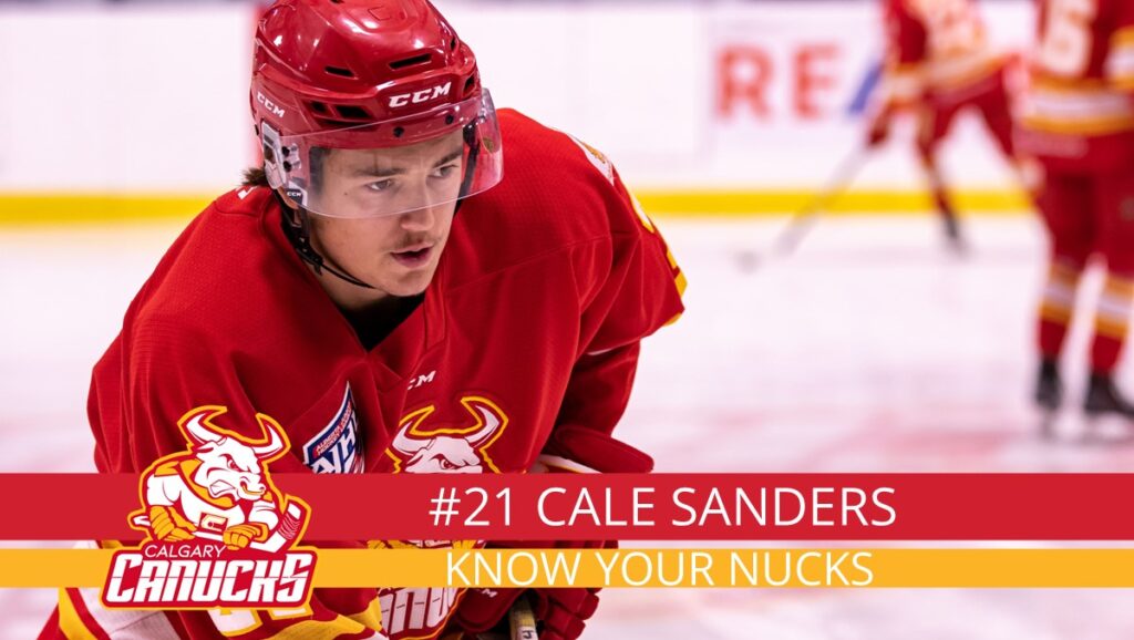 Know Your Nucks – Cale Sanders | Calgary Canucks - Over 50 Years of ...