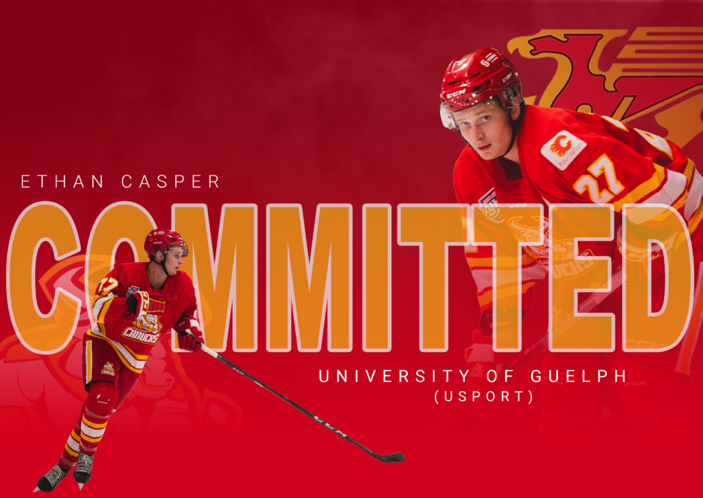 Ethan Casper Commits to University of Guelph | Calgary Canucks - Over ...